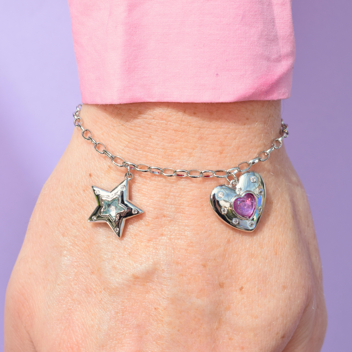 Cosmic Disco Bracelet Silver