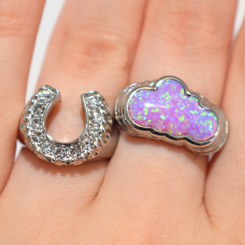Cotton Candy Cloud Ring Silver
