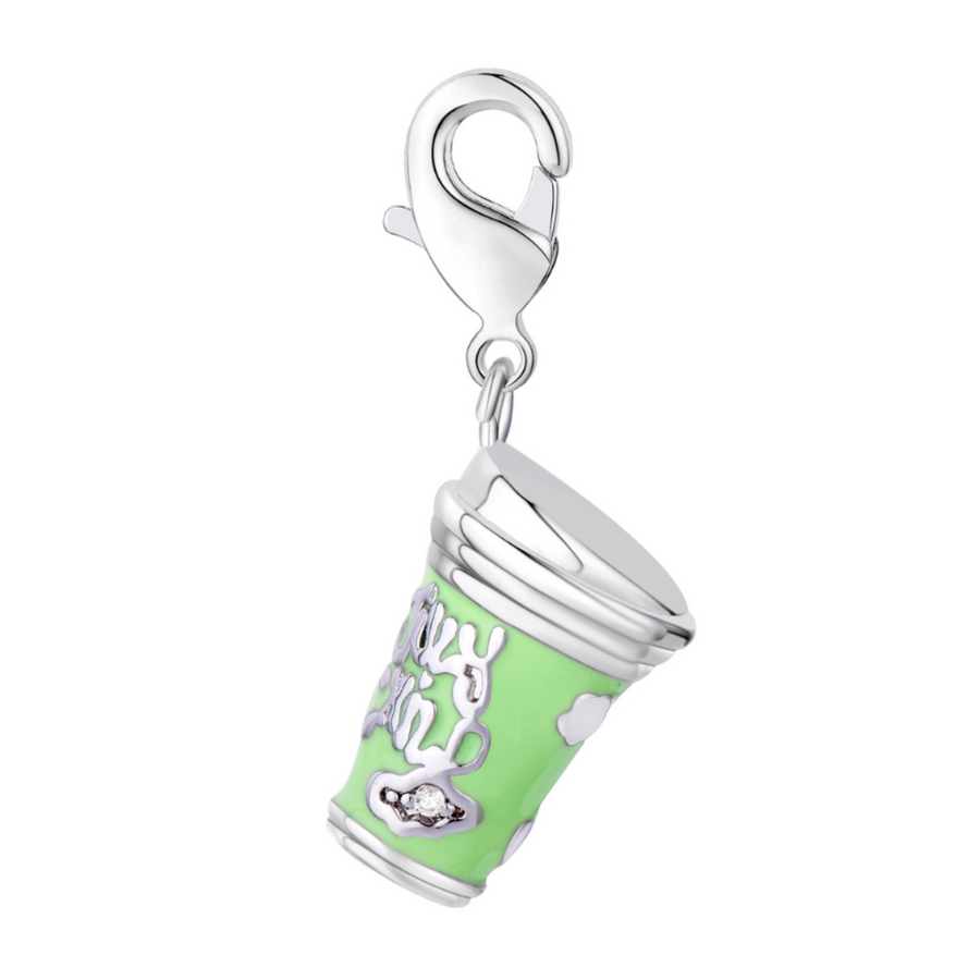 Matcha Latte Charm Silver