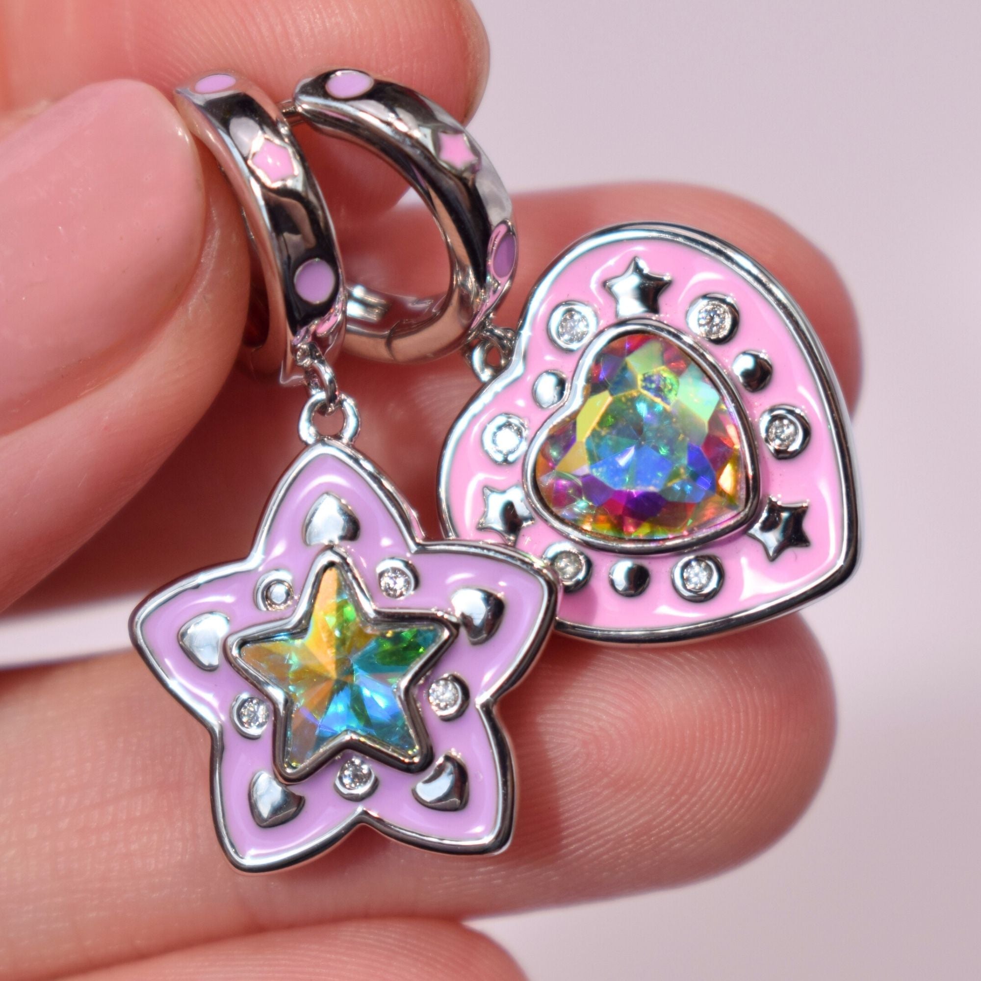 Earrings | Huggies | D i s c o d i s c o | Mermaid locket earrings