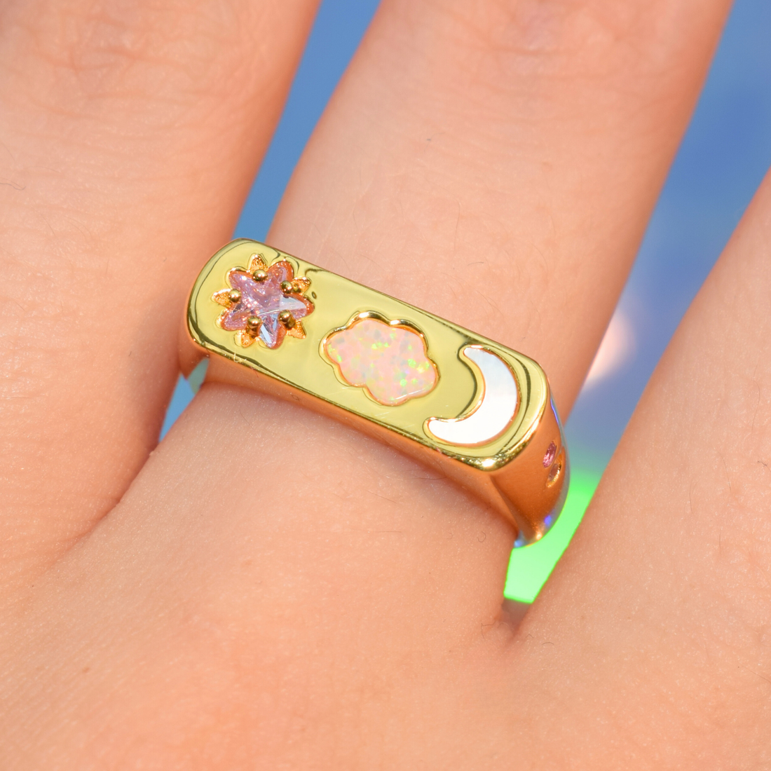Starry Sky Ring Gold