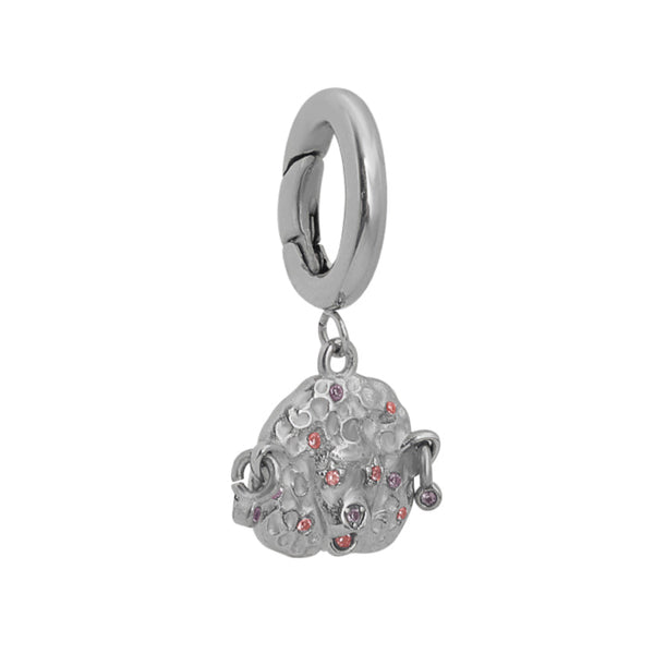 Leo Charm Silver